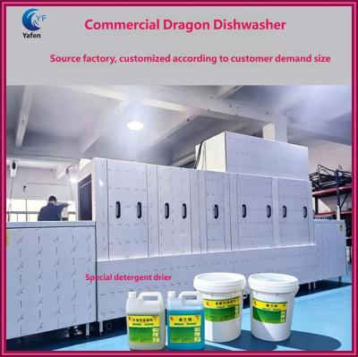 China Commercial Conveyor Dishwasher 5000 Racks per Hour Fully Automatic Tunnel Dishwasher for sale