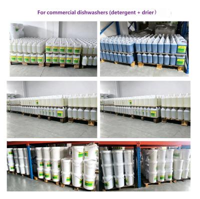China l Factory Canteen Long Line Dishwasher Special Detergent Dryer High Temperature Rinse Water Stain Remover Brightener for sale