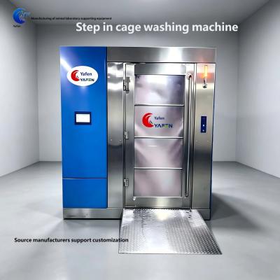 China Animal Laboratory Walk In Cage Washer 1200L High Pressure Tunnel Cage Washer for sale