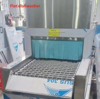 China Chain Conveyor Flat Commercial Dishwasher, Automatic Integrated Washing and Dishing Equipment for Central Kitchens of Catering Restaurants for sale
