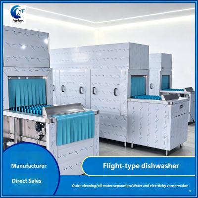 China Commercial Dishwasher 304 Stainless Steel High Temp Sanitizing for Restaurant Canteen for sale
