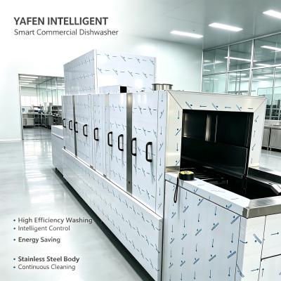 China Factory Manufacturer Industrial Commercial Dishwasher 304 Stainless Steel Fully Automatic Dish Washing Machine for Canteen Hotel Restaurant for sale