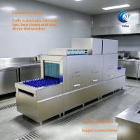 China Long‑line Commercial Dishwasher, High‑Temperature Disinfection Conveyor‑type Fully Automatic Dishwasher, Large‑capacity Energy‑saving Cleaning Equipment for Hotels, Canteens and Central Kitchens for sale