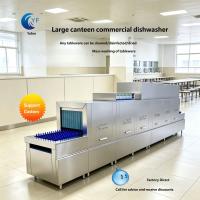 China Long‑line Commercial Dishwasher, High‑Temperature Disinfection Conveyor‑type Fully Automatic Dishwasher, Large‑capacity Energy‑saving Cleaning Equipment for Hotels, Canteens and Central Kitchens for sale
