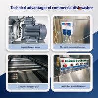 China Long dragon-style commercial dishwasher, fully automatic continuous conveying high-temperature spray disinfection and drying, large-scale canteen and hotel plate cleaning integrated machine for sale
