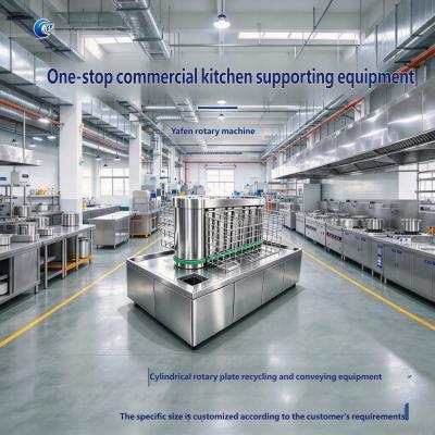 China Tableware Storage & Transport Rotary Machine, Supporting Commercial Dishwasher to Clean Tableware Efficiently for sale