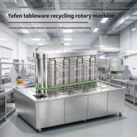 China Tableware Storage & Transport Rotary Machine, Supporting Commercial Dishwasher to Clean Tableware Efficiently for sale