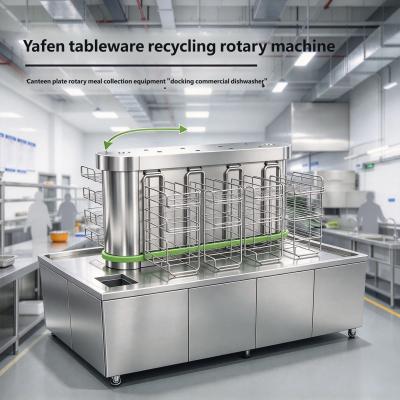 China Yafen rotary tray conveyor is an automatic conveying and rotating device specially designed for commercial kitchens, canteens and dishwashing lines. It realizes smooth circulation, turning and conveyi for sale