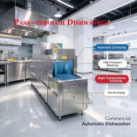 China Factory Direct Flight Type Commercial Dishwasher Automatic Tunnel Conveyor Dishwasher with Sterilization & Drying for Canteen Hotel Central Kitchen for sale