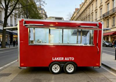 China Towable Food Cart Mobile Food Trailer Customized Enclosed Vending Food Trailer Farmers Market Pizza Coffee Kitchen Food Trailer for Sale for sale