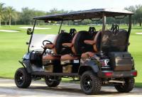 China Flagship Luxury High-Chassis Electric Golf Cart 6 Forward-Facing PT-PBT Seats with All-Terrain Tires for Golf Clubs and Resorts for sale