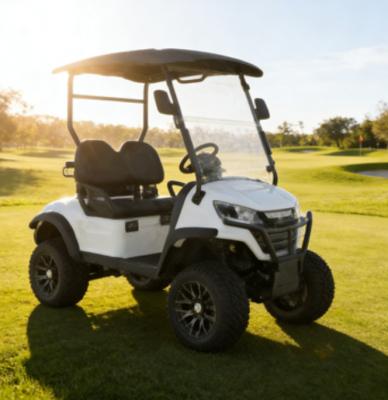 China High Ground Clearance 2 Seater Lifted Golf Carts with Fully Optional Parts for Golf Course 48V 150Ah Battety for sale