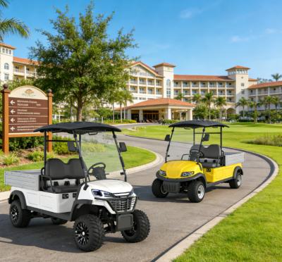 China Stable Handling Seamless Fleet Integration 2 Seats Industry Golf Cart with Aluminum Alloy Box with Tax & Incentive Eligibility for sale