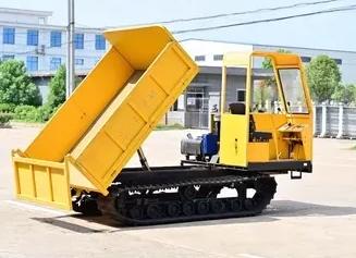 China Self Loading Construction Machinery 4 Tons 37kw 2200R/Min Engine Power GF4000 Tracked Dumper Palm Farm Dump Transporter Popular in Indonesia for sale