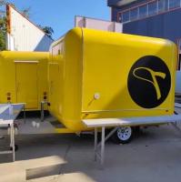 China Round Shape Stainless Steel Outdoor Mobile Kitchen Trailer Fast Food Street Coffee Shop Catering Service for sale