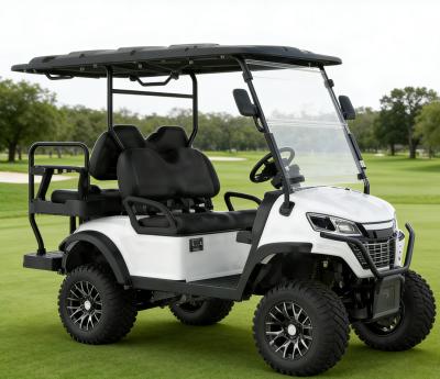 China 4 Seats Electric 48V Lithium Battery Golf Cart With Grass-friendly Tires Optimally Suited For Golf Course Use for sale