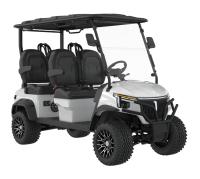 China L4 4 Seater Golf Cart with Hydraulic Dual-Circuit Four-Wheel Disc Brakes, Electronic Parking & High-Strength Composite Materials for sale