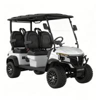 China L4 4-Seater Luxury Electric Golf Buggy with Heavy Duty Independent Suspension and 5kW Motor for Resorts and Golf Courses for sale
