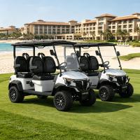 China L4 4-Seater Luxury Electric Golf Buggy with Heavy Duty Independent Suspension and 5kW Motor for Resorts and Golf Courses for sale
