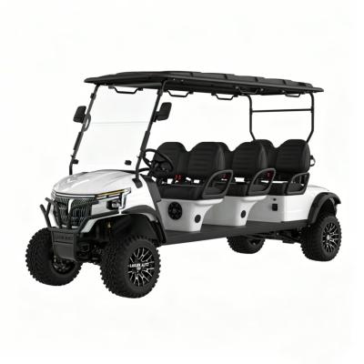China 6 Seater Electric Golf Cart with 180mm Ground Clearance 40km Max Speed and 70km Range for Resort Campus and Factory Transport for sale