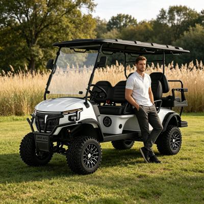 China 6-seat Lithium-powered Open-cabin Golf Cart With All-terrain Performance, A Must-have For Premium Venues. for sale