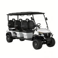 China Luxury 6 Passenger Electric Golf Cart with 72V High-power Lithium Battery and Rear Storage Box Made from High-strength Composite Materials for sale