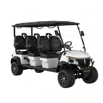 China Luxury 6 Passenger Electric Golf Cart with 72V High-power Lithium Battery and Rear Storage Box Made from High-strength Composite Materials for sale
