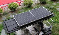 China 6 Seat Solar Powered Golf Cart High Efficiency Solar Panel Roof Electric Golf Buggy For Golf Course Resort Hotel for sale
