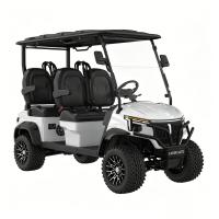 China Luxury 4 Seater Electric Golf Cart 140km Lithium Battery Range 40km/h 10.1 Inch Multimedia Display for sale
