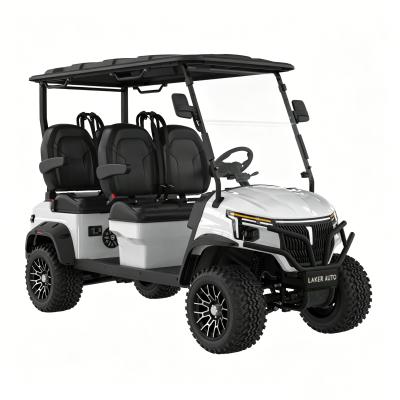 China Luxury 4 Seater Electric Golf Cart 140km Lithium Battery Range 40km/h 10.1 Inch Multimedia Display for sale
