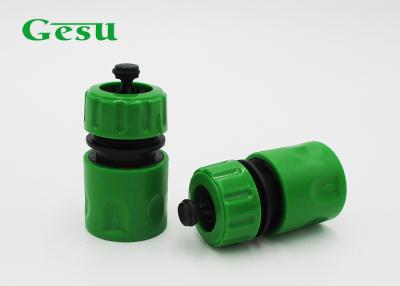 China Multi Purpose Plastic Garden Hose Connectors With Stop 2.17 X 1.34 X 1.34 Inch for sale