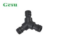 China 3 Way Plastic Garden Hose Connectors , Outside Garden Hose Y Connector for sale