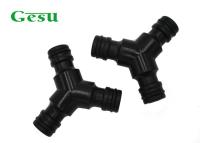 China Black ABS Garden Hose Connector , Outdoor Garden Water Hose Connectors for sale