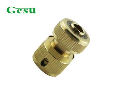 China Watering 1/2 inch Brass Garden Hose Connectors with PP Plastic Washer for sale
