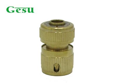 China Heavy Duty Brass Garden Hose Connectors Without Stop For Lawn Irrigation for sale