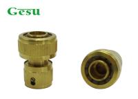 China 3/4 Inch PVC Hose Brass Garden Hose Quick Connect Water Stop , 120g for sale