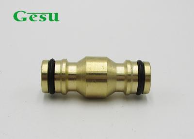 China 2 Way Brass Garden Hose Fittings / Straight Brass Garden Hose Quick Connect for sale