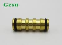 China Durable Brass Garden Hose Connectors , Gold Garden Hose Thread Adapter for sale
