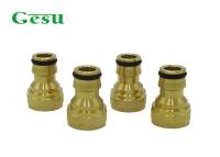 China Water Pipe Quick Brass Thread Adapter Garden Tap To Hose Connector for sale