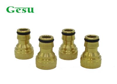 China Water Pipe Quick Brass Thread Adapter Garden Tap To Hose Connector for sale