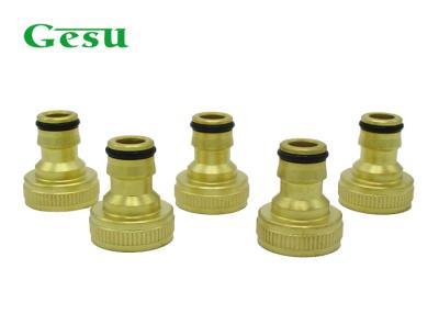 China Brass 3/4 inch Adapters , Female Garden Hose Fitting ANSI Standard for sale