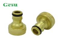 China Brass 3/4 inch Adapters , Female Garden Hose Fitting ANSI Standard for sale