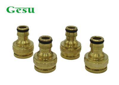China Customized Size Garden Pipe Fittings / OEM Brass Two Way Tap Connector for sale