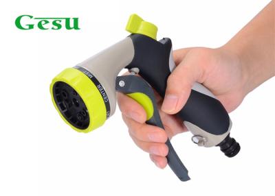 China Zinc Watering Hose Spray Nozzle , High Pressure Garden Nozzle 3/4