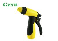 China Soft Grip Adjustable Spray Nozzle , Garden Hose Gun Nozzle With Adaptor for sale