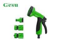China 8 Pattern Spray Gun Nozzle Set With Tap Connector / Garden Hose Quick Connect for sale