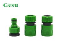 China Plastic Garden Hose Connector Set Consists Of 3 Joints BSP Threaded for sale