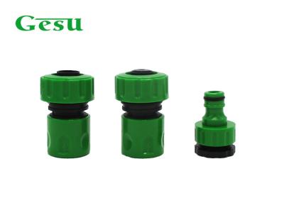 China 3 Pieces Plastic Garden Hose Connectors , 3/4 
