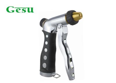 China Heavy Adjustable Spray Nozzle / Commercial Grade Water Nozzle With Brass Head for sale