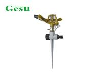 China T Metal Rotating Spike Lawn Sprinkler / Garden Water Sprinkler Anti Corrosion for sale